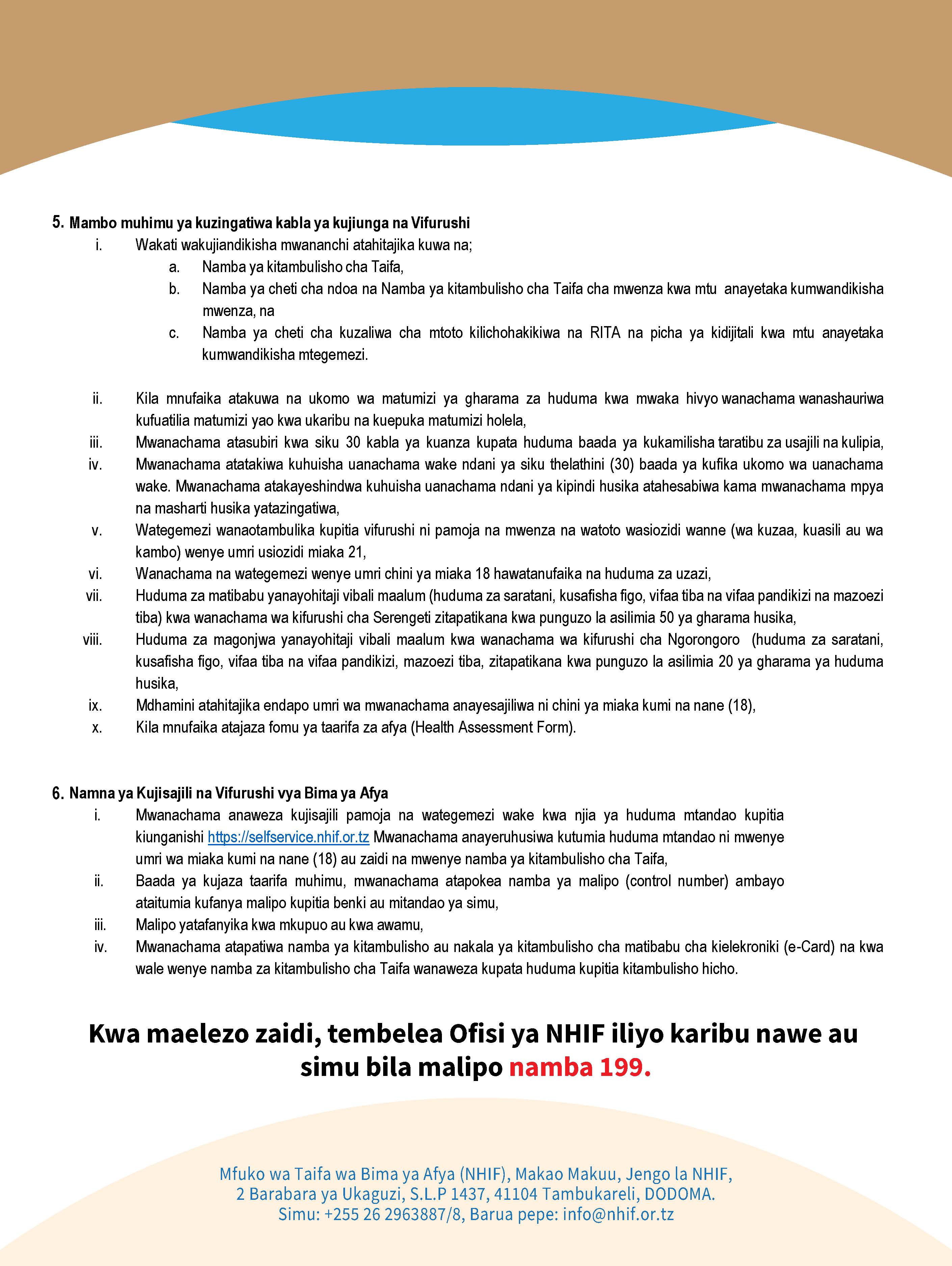 NHIF | Vifurushi vya NHIF