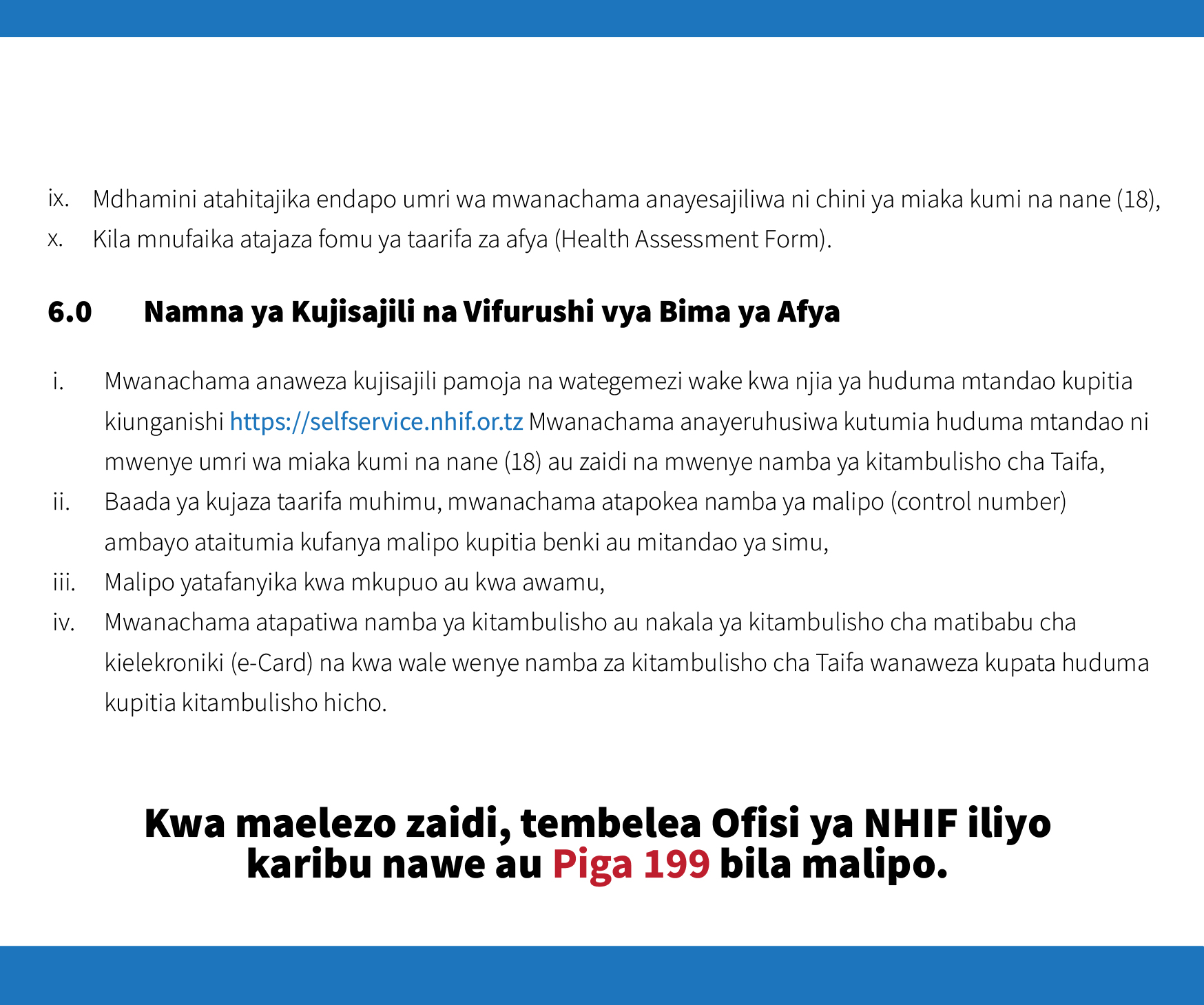 NHIF | Vifurushi vya NHIF